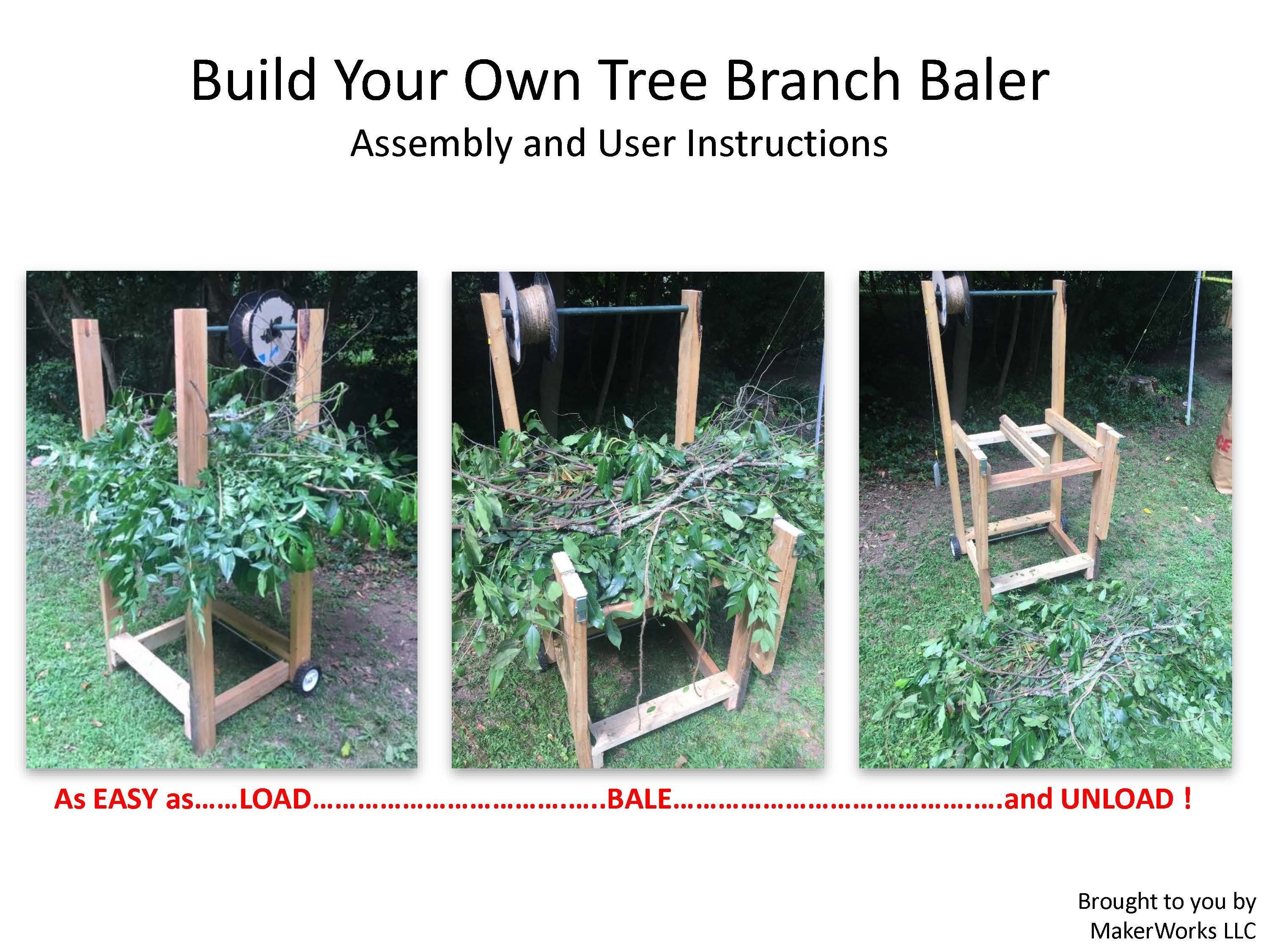 Build Your Own Tree Branch Baler - Etsy