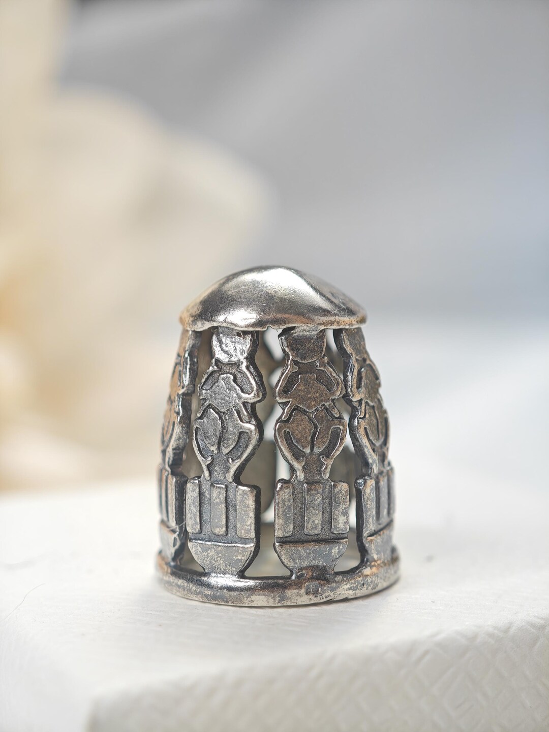 Elegant Vintage Silver Thimble, With a Unique Design - Etsy