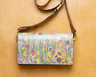 Marbled Leather - Etsy