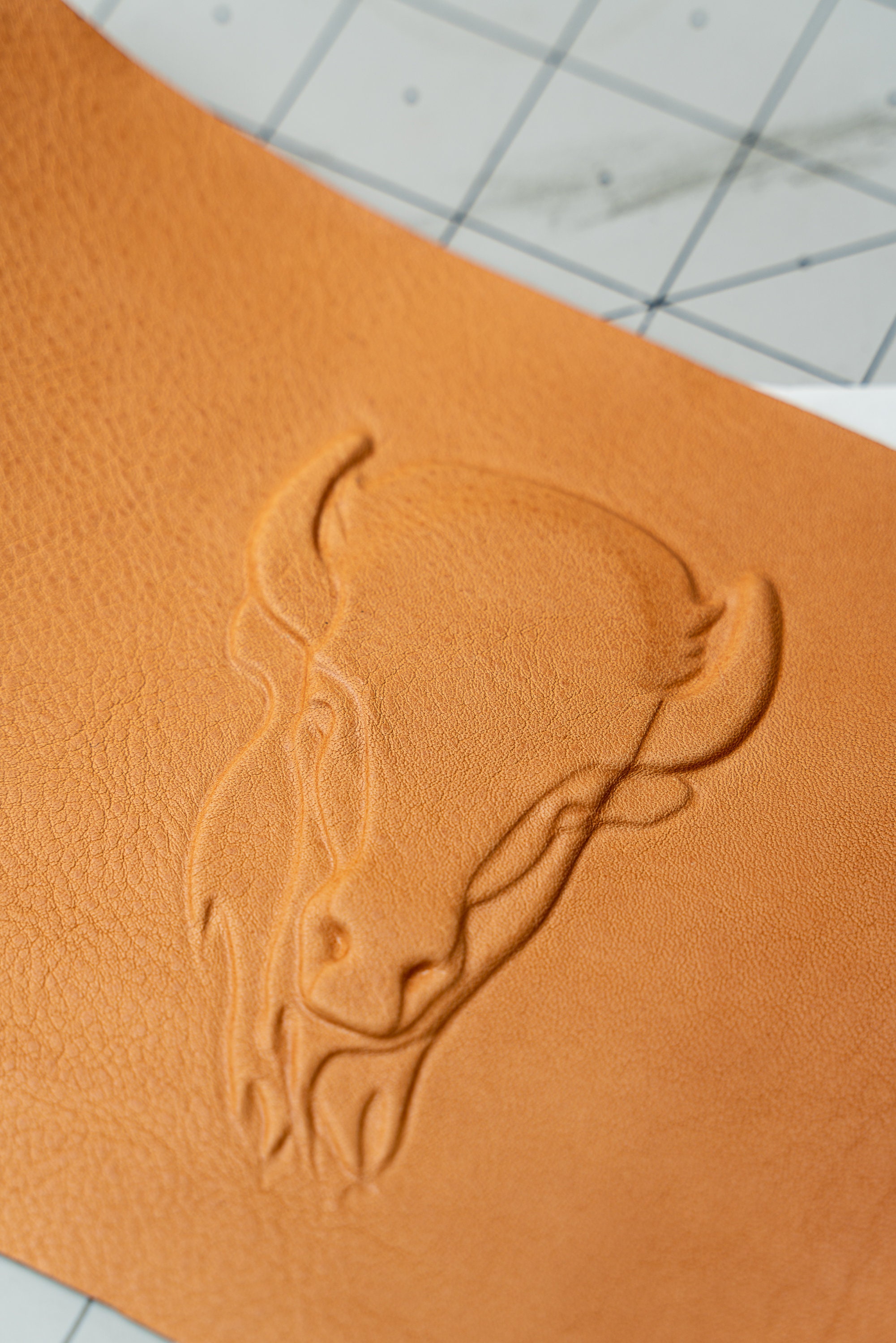 PDF Pattern Buffalo, North American Bison, Stacked Leather Embossed ...