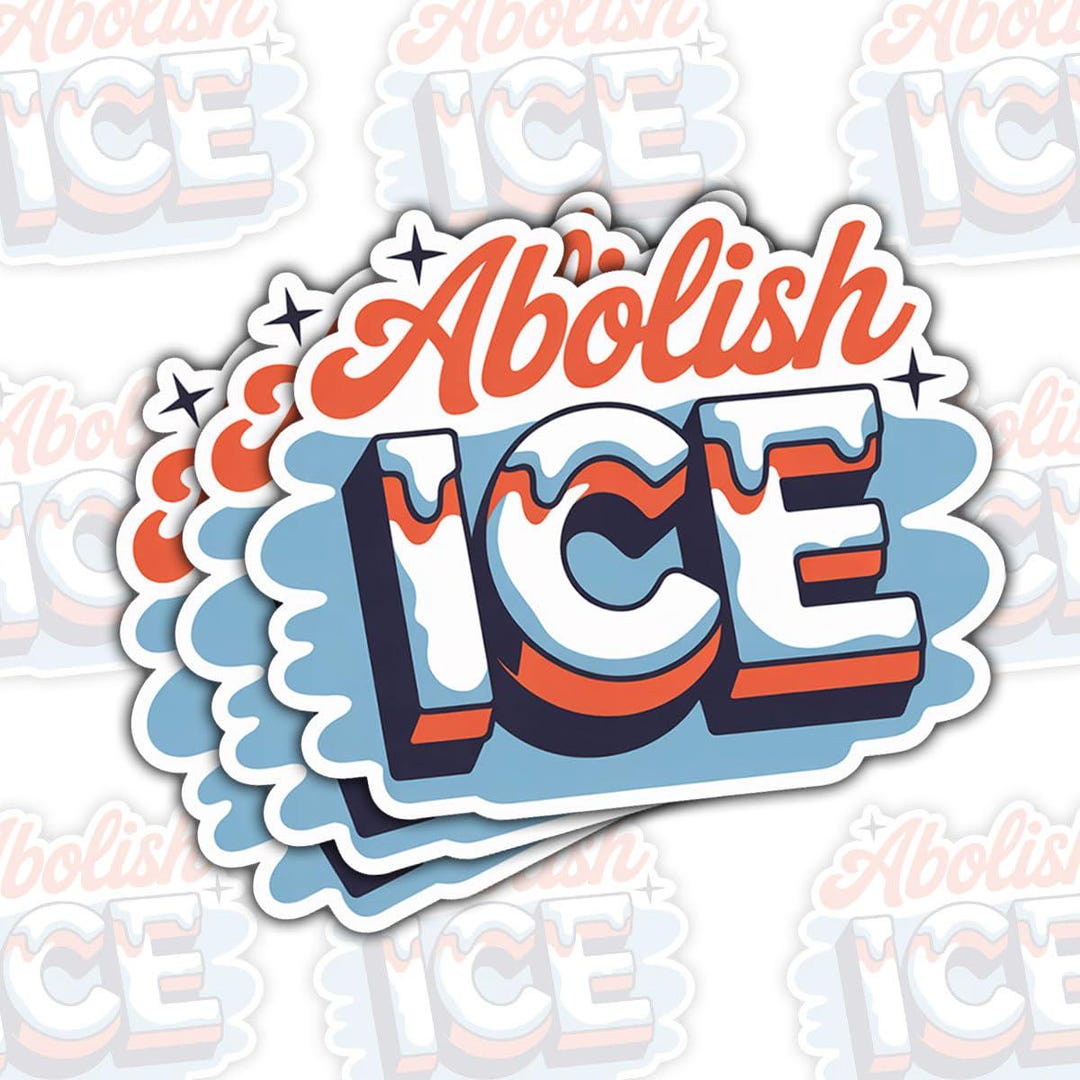 Abolish ICE Sticker, No One is Illegal Decal, Human Rights Activist ...