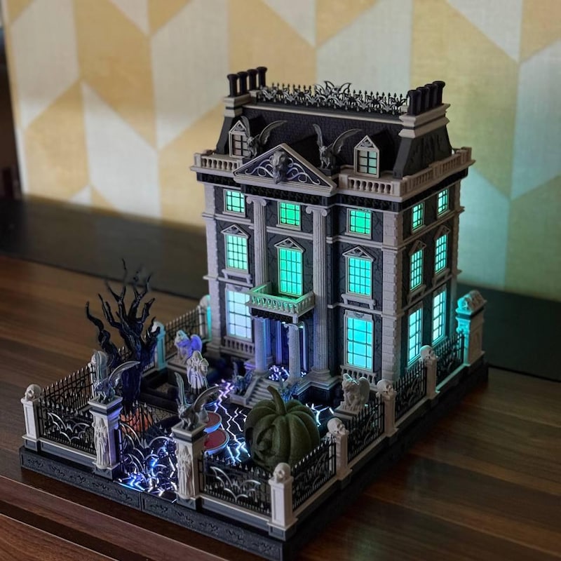 Purple Led Haunted House - Etsy
