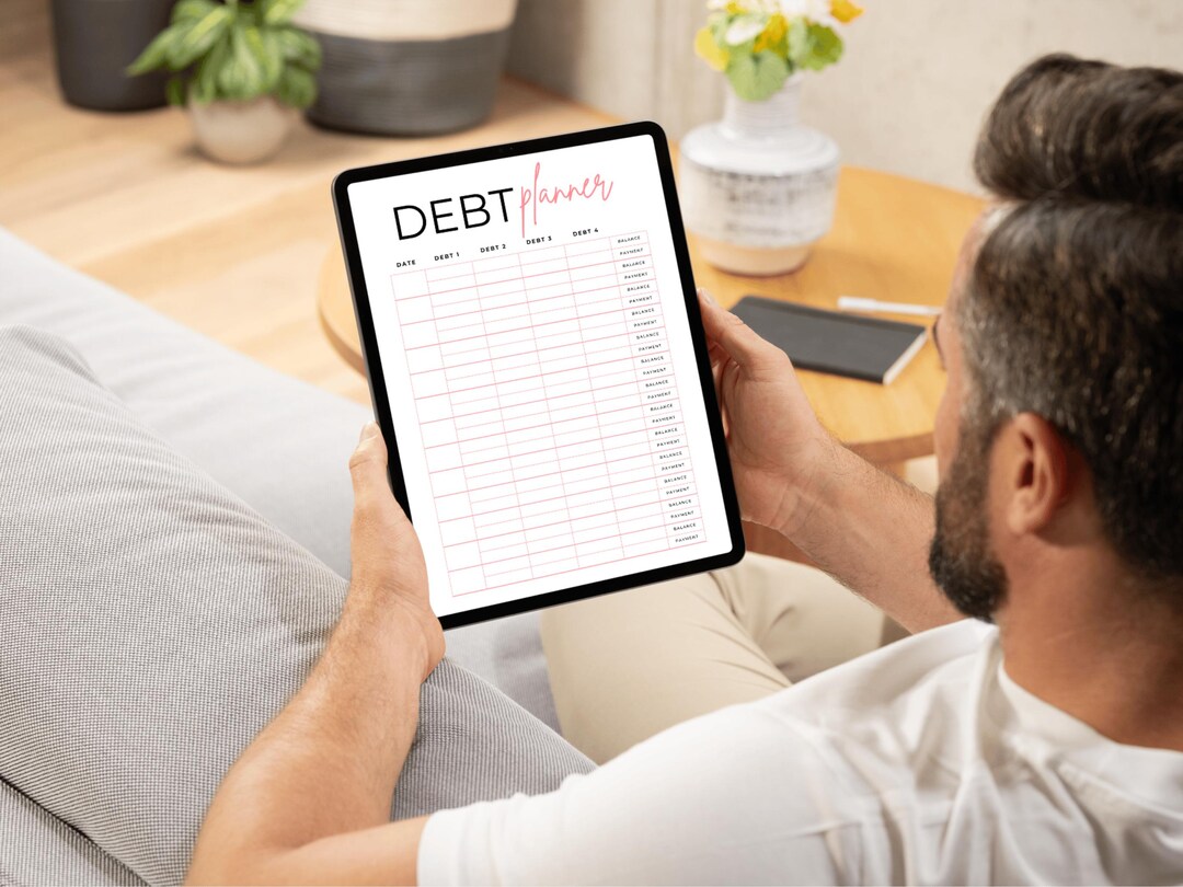 Debt Planner Printable, Debt Payoff Tracker, Loan Repayment Log ...
