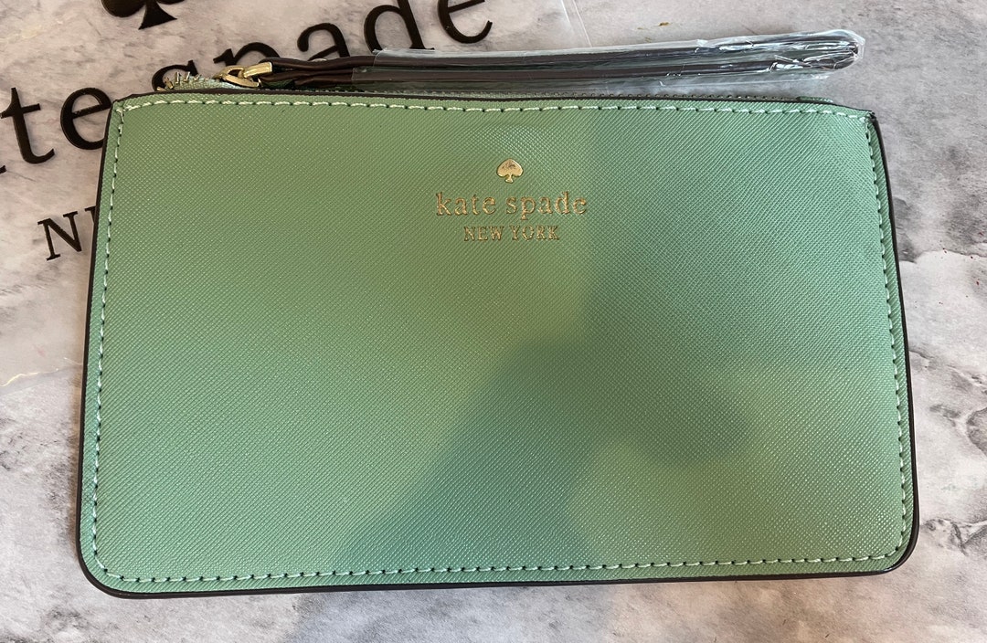 Wonderful Authentic Kate Spade New York Seafoam Green Wristlet ...