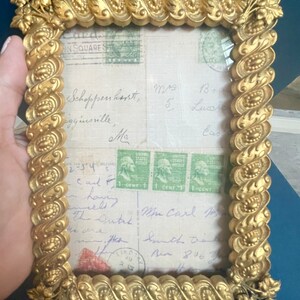 Fabulous Victorian-edwardian Era Photo Frame, GILDED, Embossed Metal ...