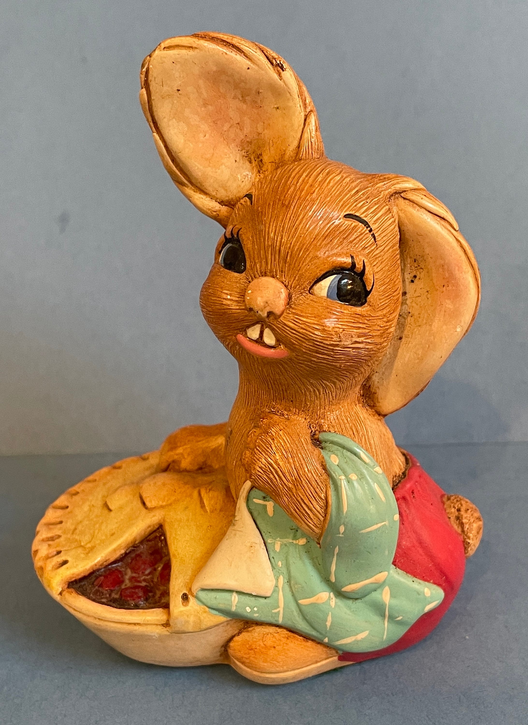 2 Adorable PENDELFIN Studios BUNNY Rabbits, Pie Face & Barney, Made in ...