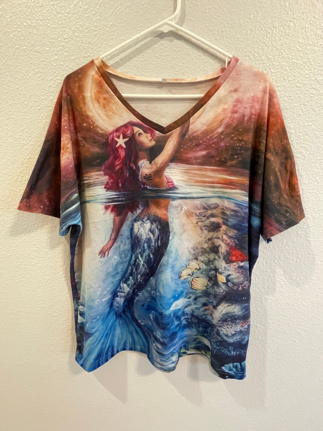 Awesome FLORIDA MERMAID Womens Top, Size XL, New, Fantasy Creature - Etsy