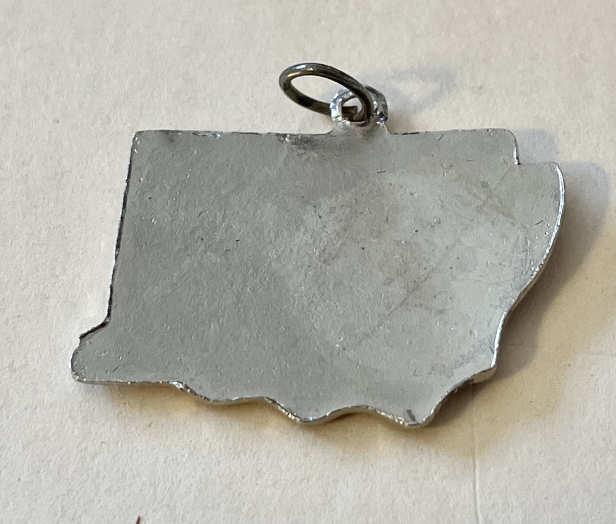 Vintage Sterling Silver Enamel Washington State Charm - Etsy