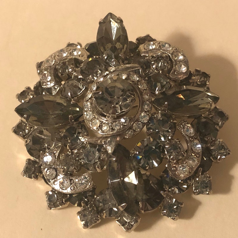 Rhinestone Brooches - Etsy