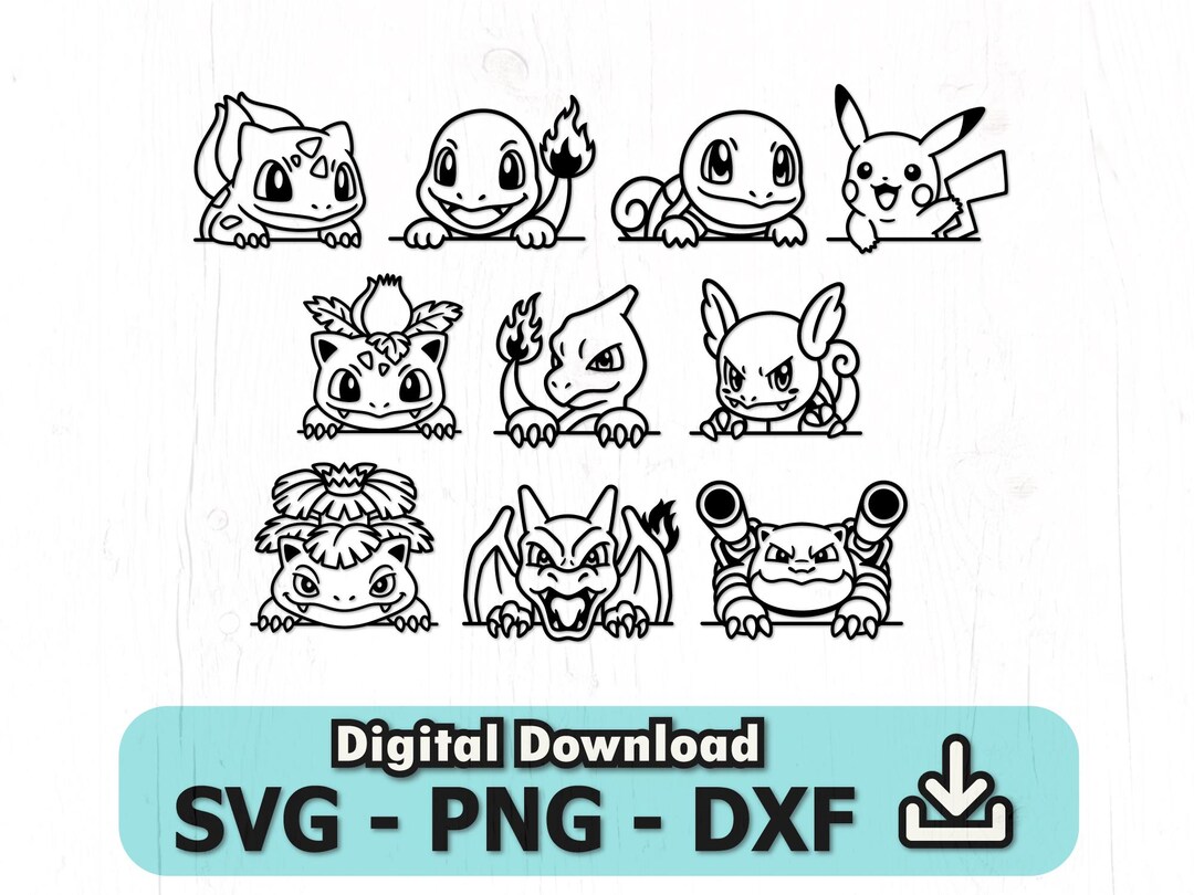 Cute Peeking Svg, Pika Friends Svg, Characters SVG, Instant Download ...