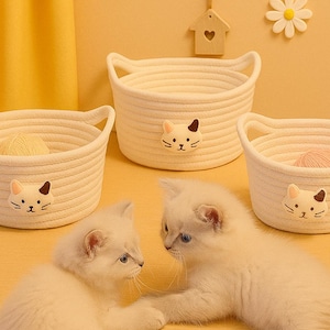 cat face basket