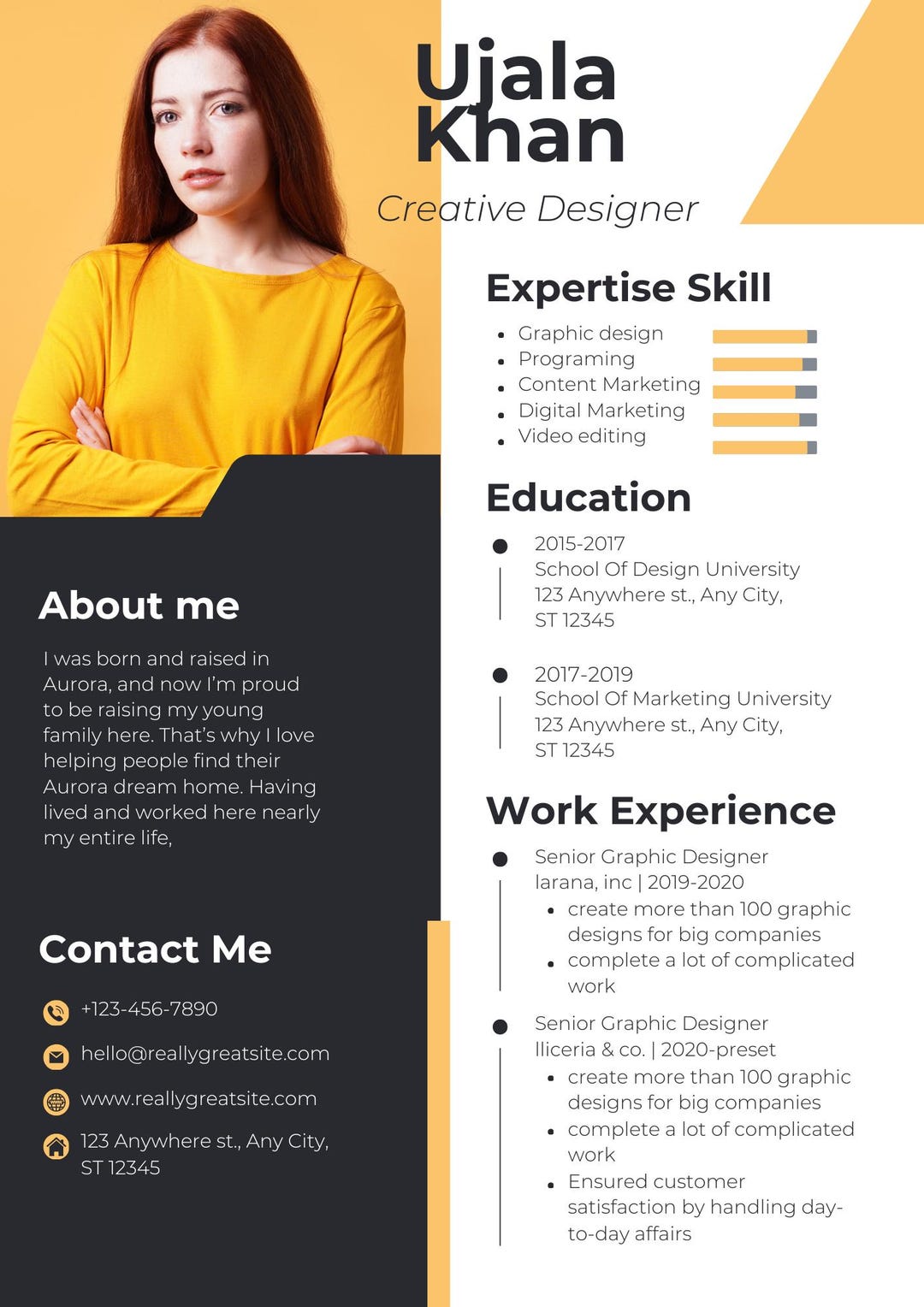 Ats-friendly Creative Resume Template: Modern Design - Etsy