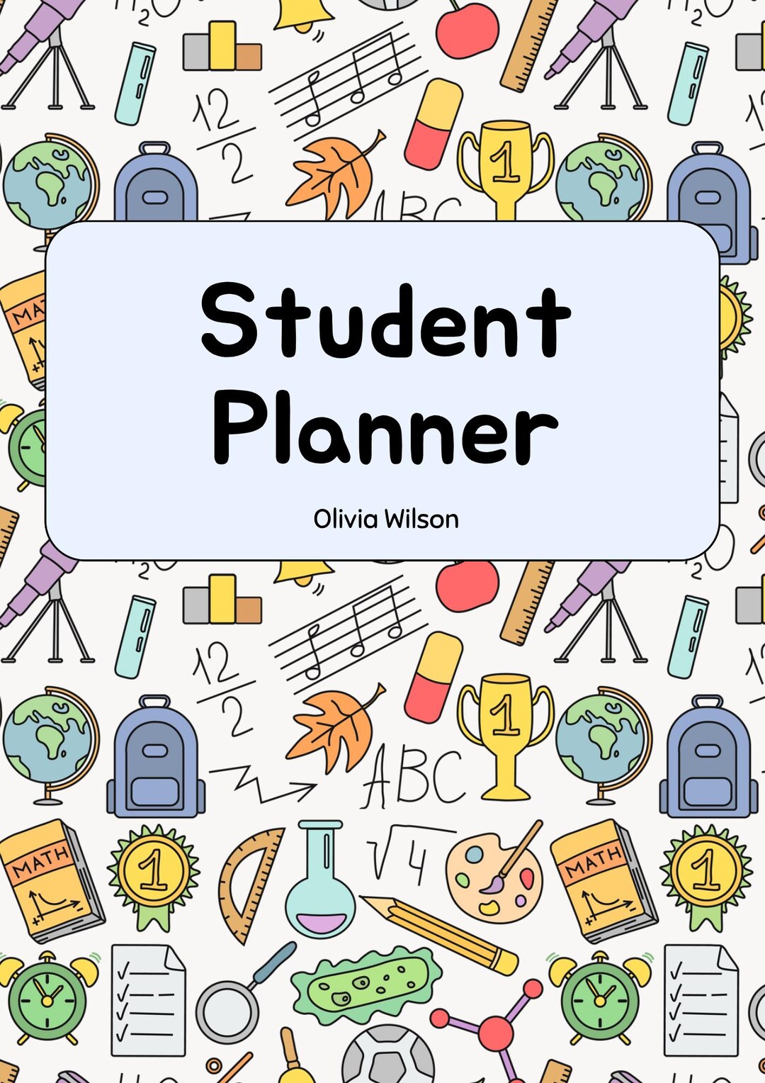 2026 Student Planner: College & University Academic Organizer ...