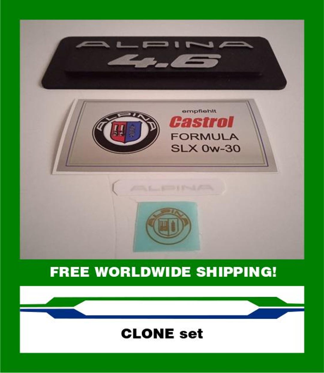 BMW Alpina E39 B10 4.6 Engine Cover Badge +oil+instrument Cluster+wood ...