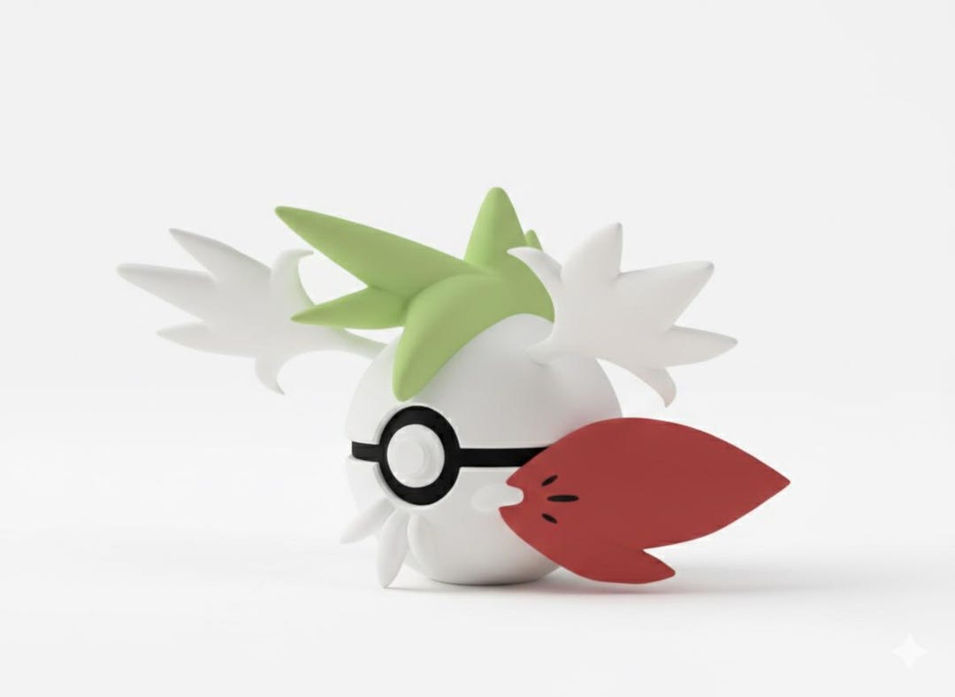 Pokemon Character Design- 3D Printed Pokeball- Shaymin (sky Form ...