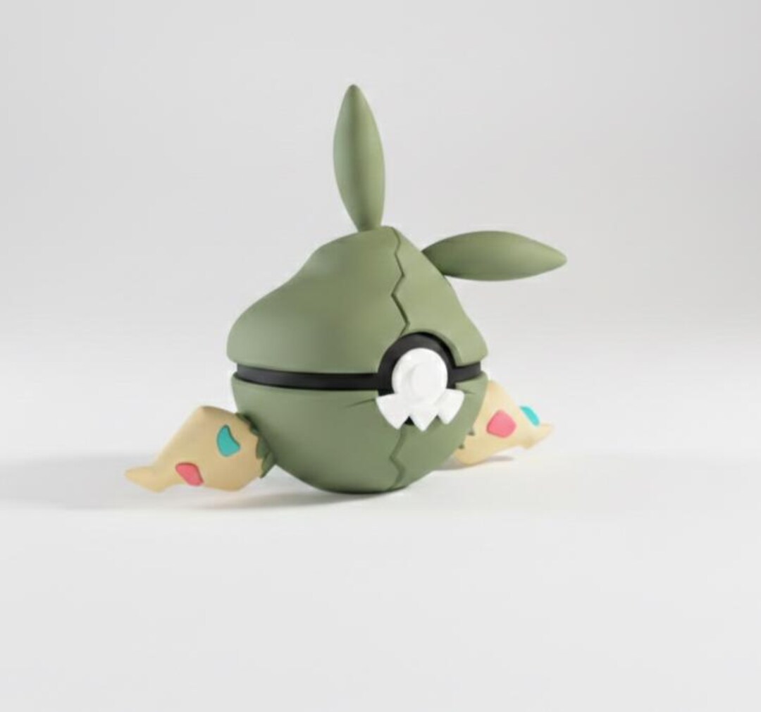 Pokemon Character Design- 3D Printed Pokeball- Trubbish- Unique Display ...