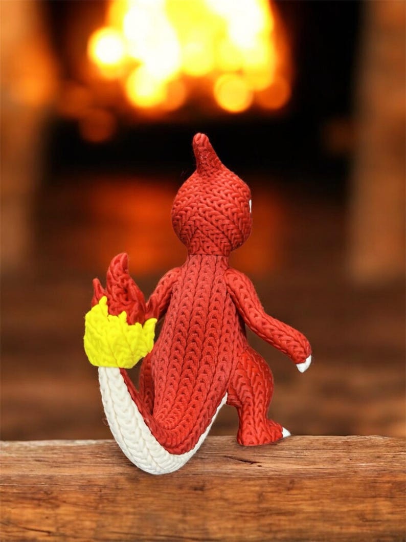 Charmander, Charmeleon & Charizard Knitted Style Figures - 3D Printed ...