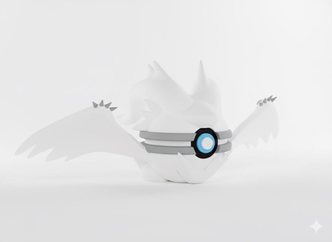 Pokemon Character Design- 3D Printed Pokeball- Reshiram- Unique Display ...
