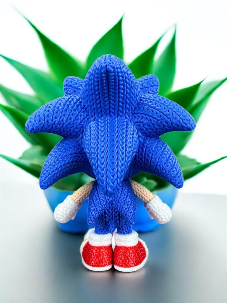 Knitted Design - 3D Printed Sonic the Hedgehog Character Figures ...
