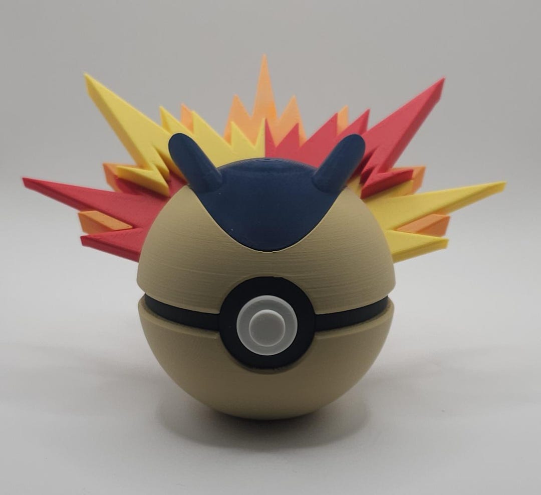 Cyndaquil & Typhlosion Inspired Character Design- 3D Printed Display ...