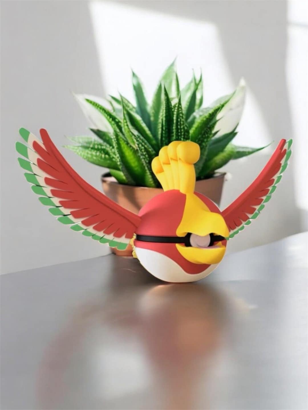 Pokemon Character Design- 3D Printed Pokeball- Ho-oh- Unique Display ...