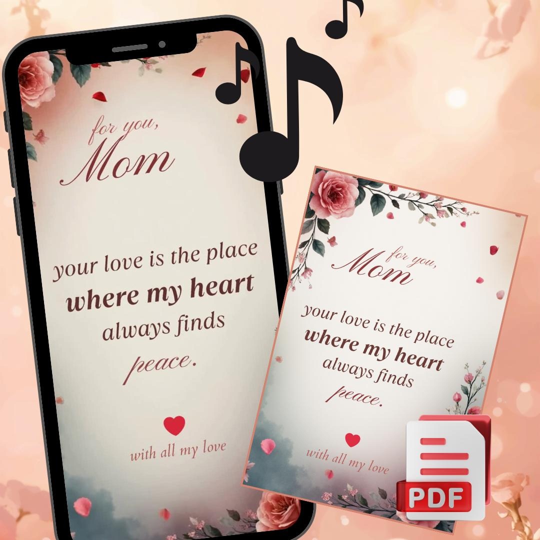 Mother's Day Card | Heartfelt Message for Mom (digital Download) - Etsy