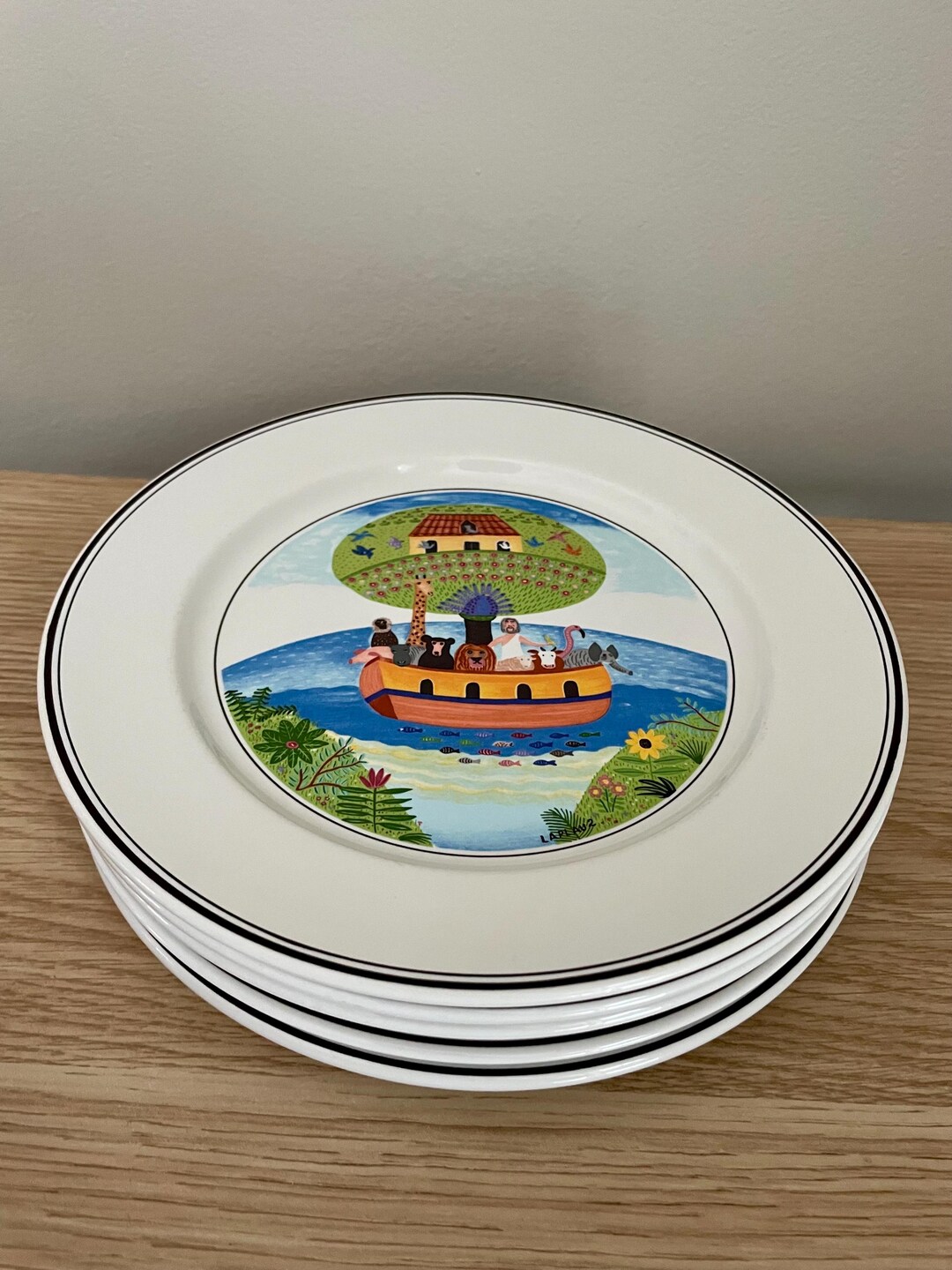 Set of 10 Villeroy & Boch Naif Salad Plates - Etsy