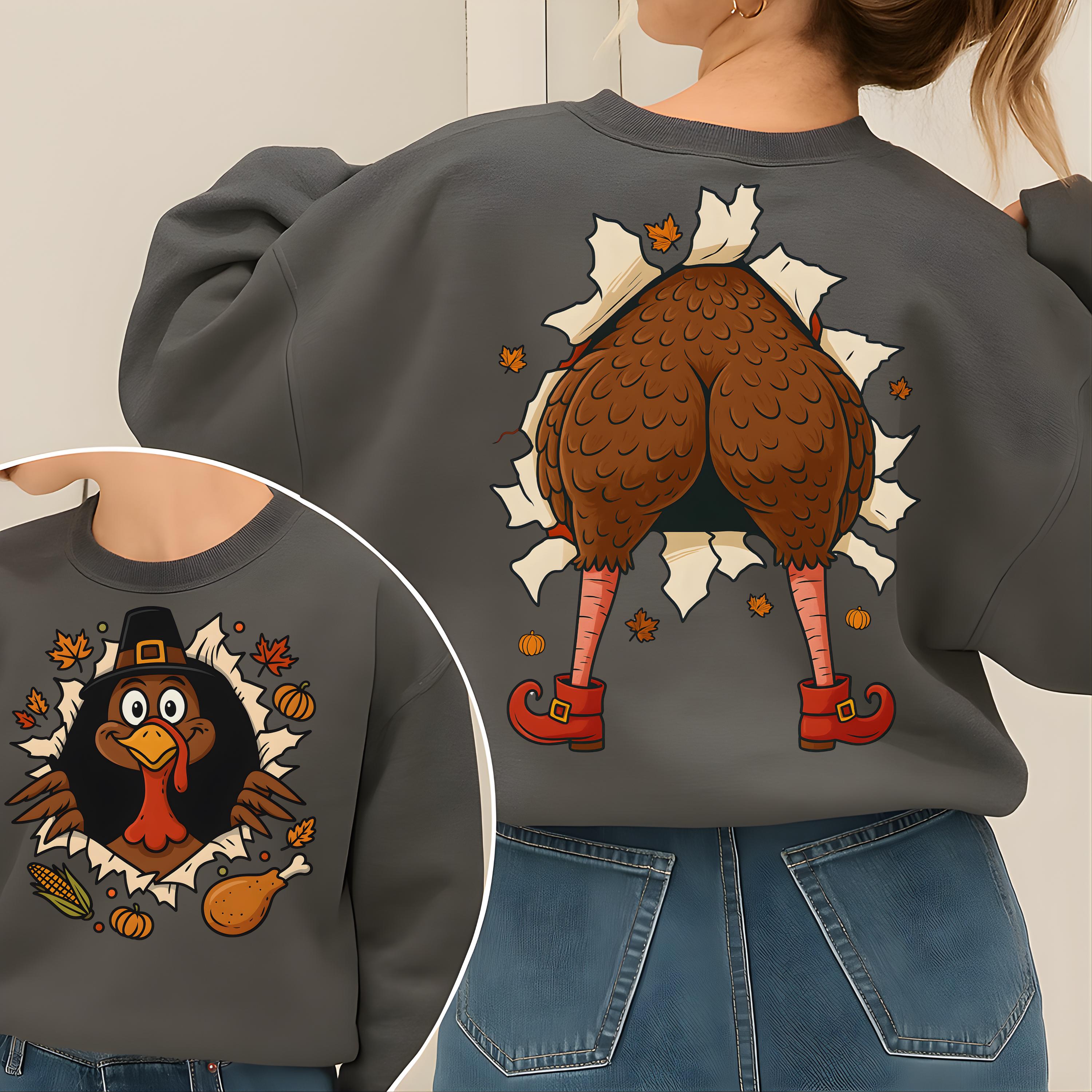Funny Turkey Butt PNG, Thanksgiving Sublimation Design Digital Download ...