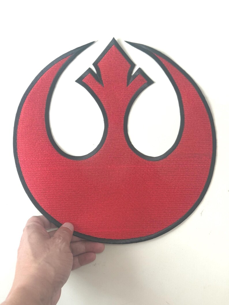 Large Size Rebel Alliance Crest Logo Star Wars Symbol Embroidery Iron ...