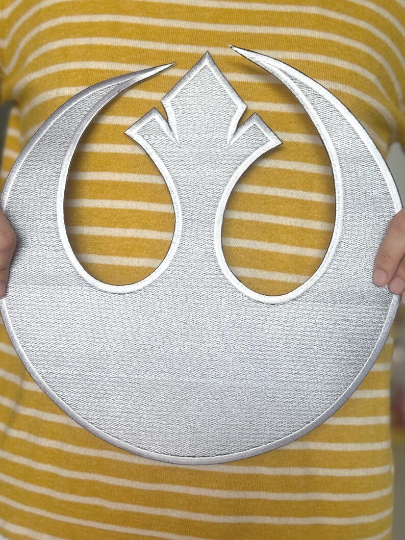 Large Size Rebel Alliance Crest Logo Star Wars Symbol Embroidery Iron ...