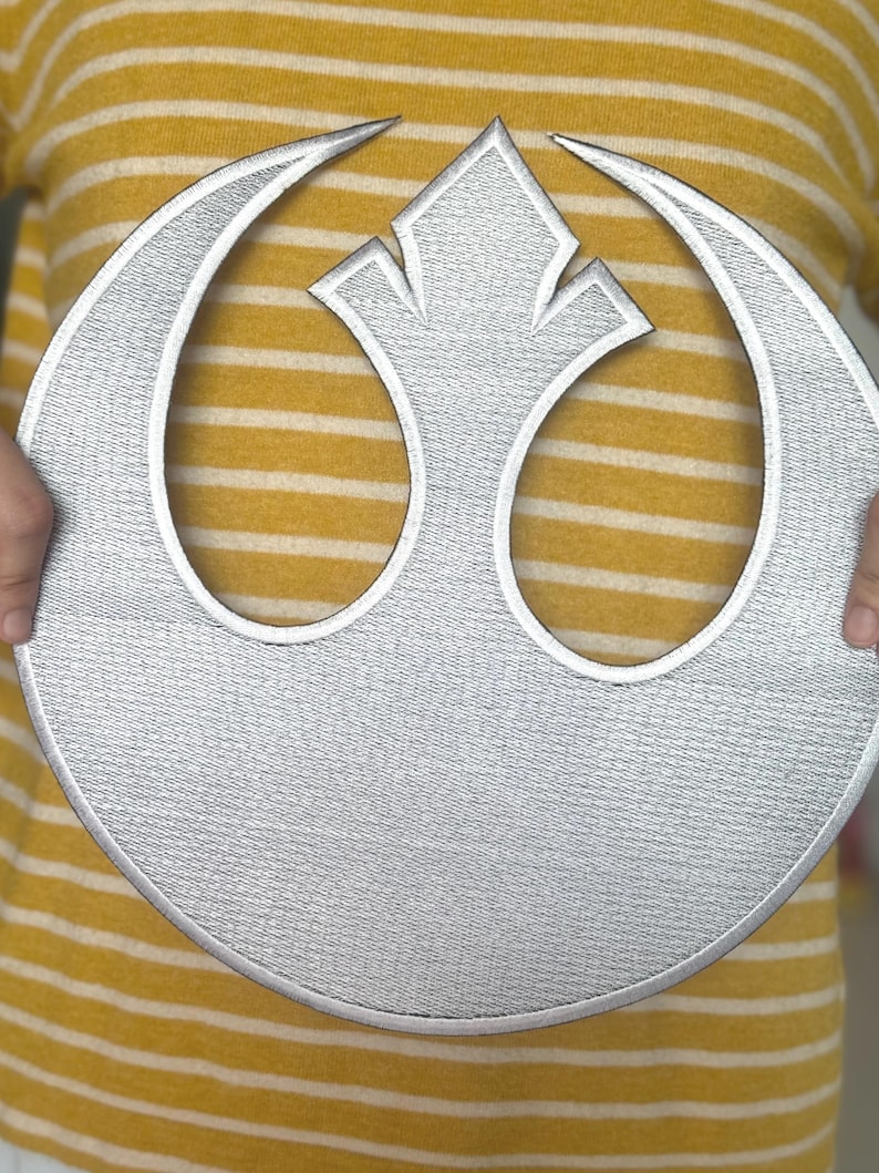 Large Size Rebel Alliance Crest Logo Star Wars Symbol Embroidery Iron ...