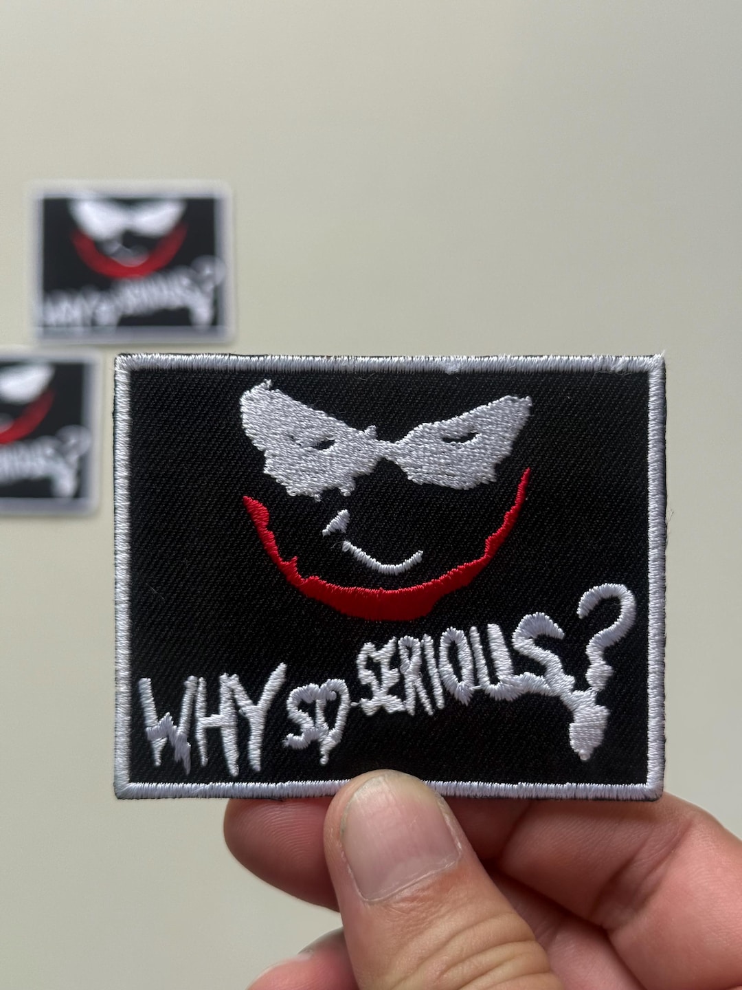 3pcs. Joker Why so Serious the Dark Knight Psychopathic Killer Symbol ...