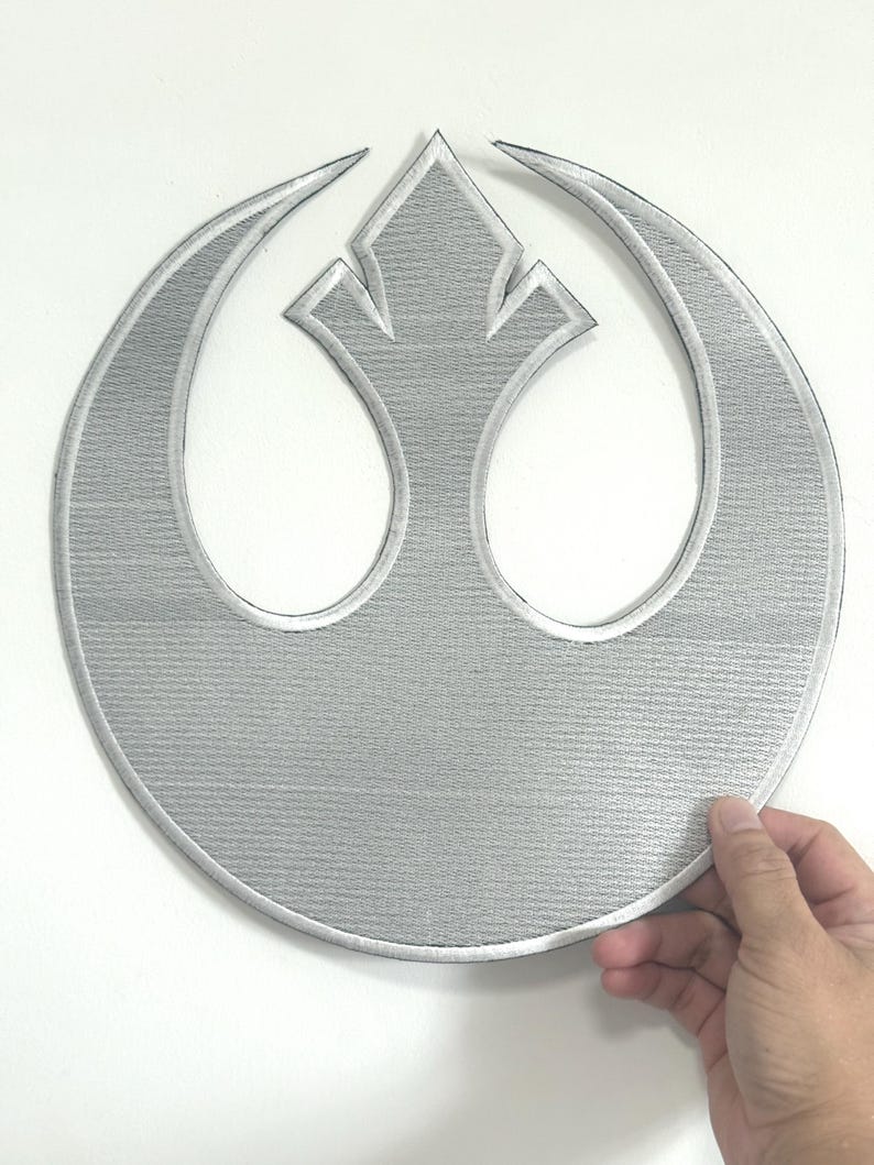 Large Size Rebel Alliance Crest Logo Star Wars Symbol Embroidery Iron ...