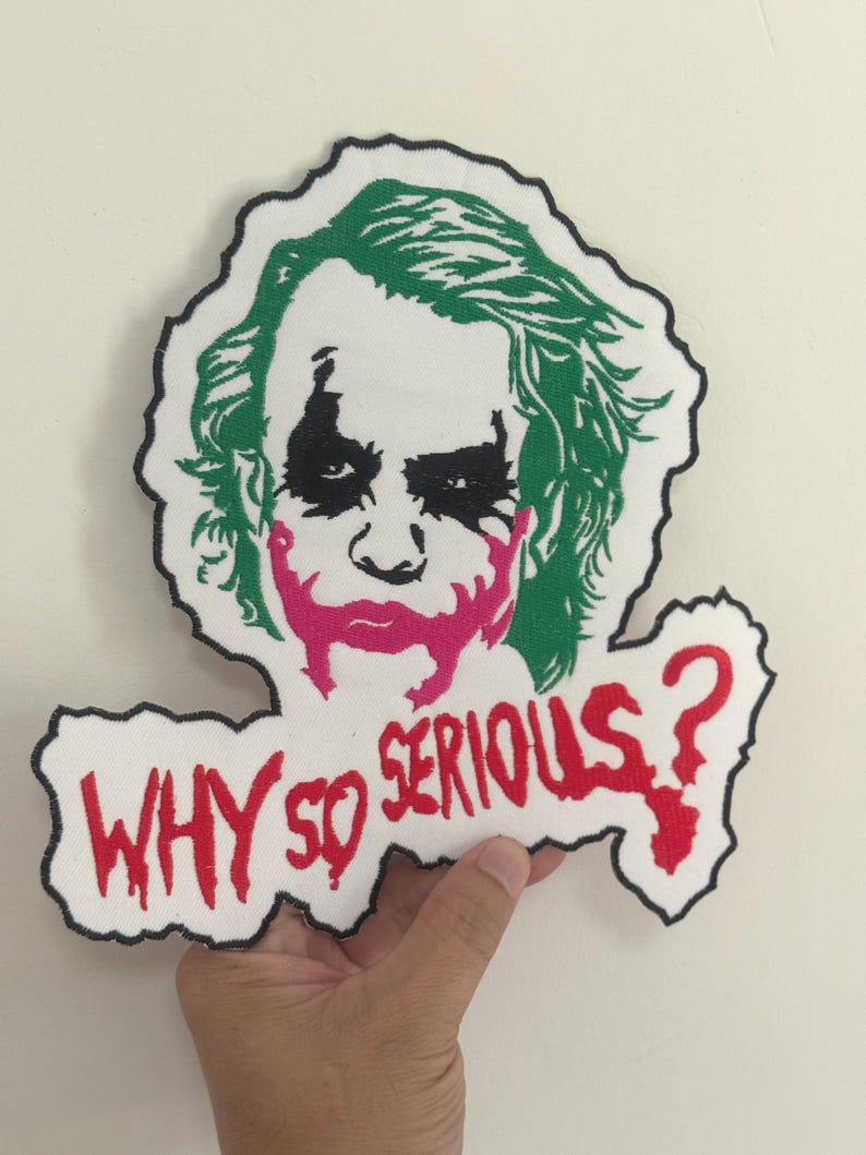 Joker Why so Serious the Dark Knight Psychopathic Killer Symbol ...