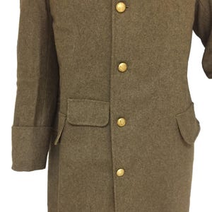 Men's Military Inspired Brown Wool Greatcoat: Men's Long Overcoat - Etsy