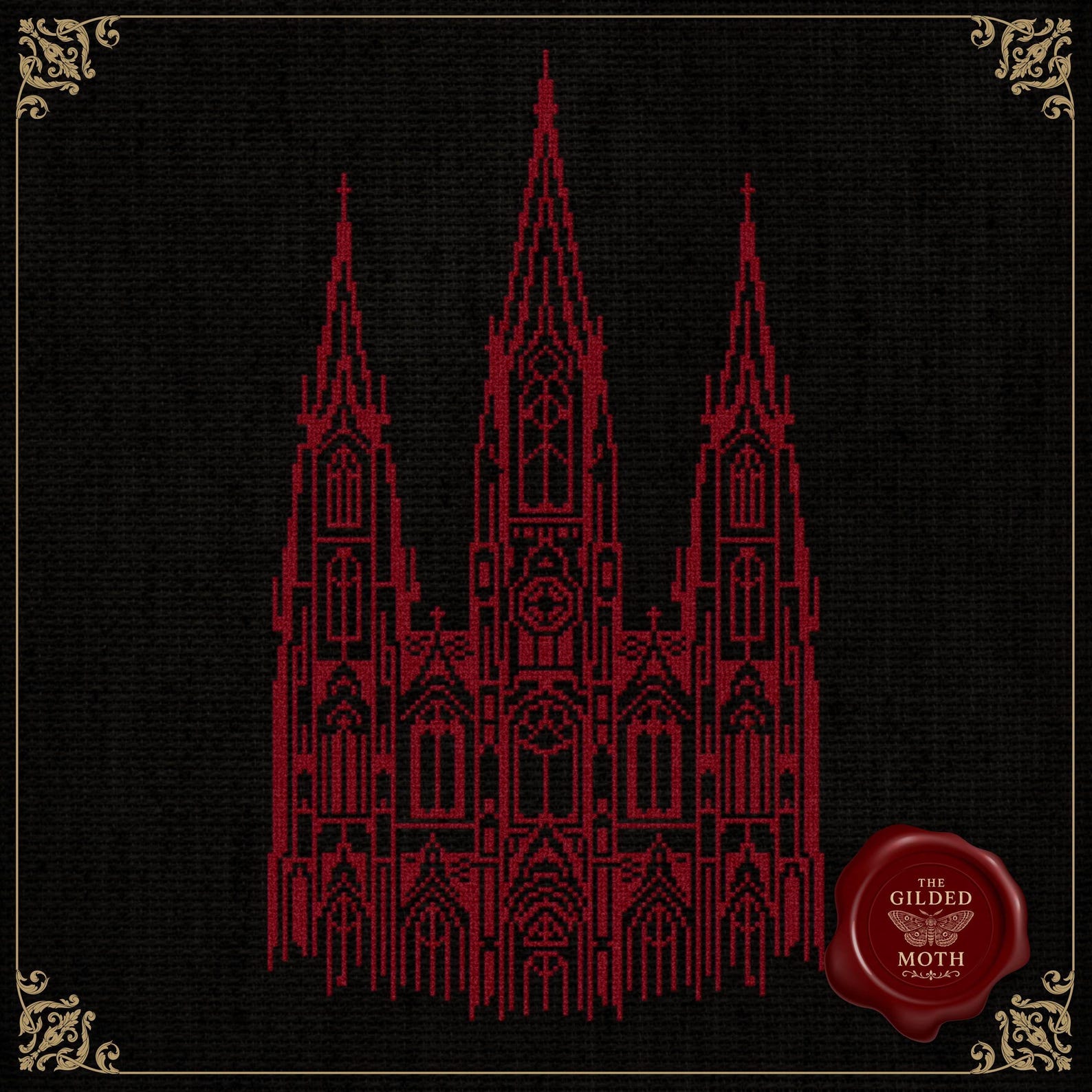 Gothic Cathedral Cross Stitch Pattern • Medieval Architecture ...