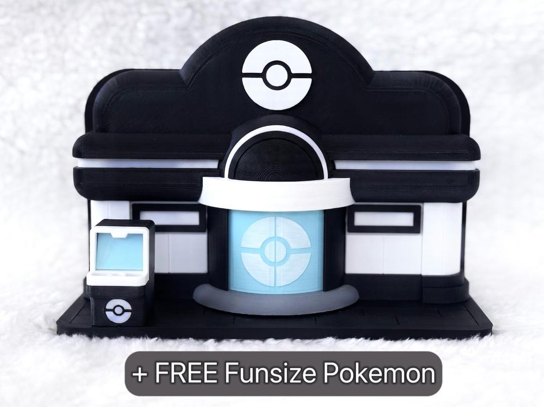 Black and White Themed Pokopia Poke Center Nintendo Switch 1 or 2 Dock ...