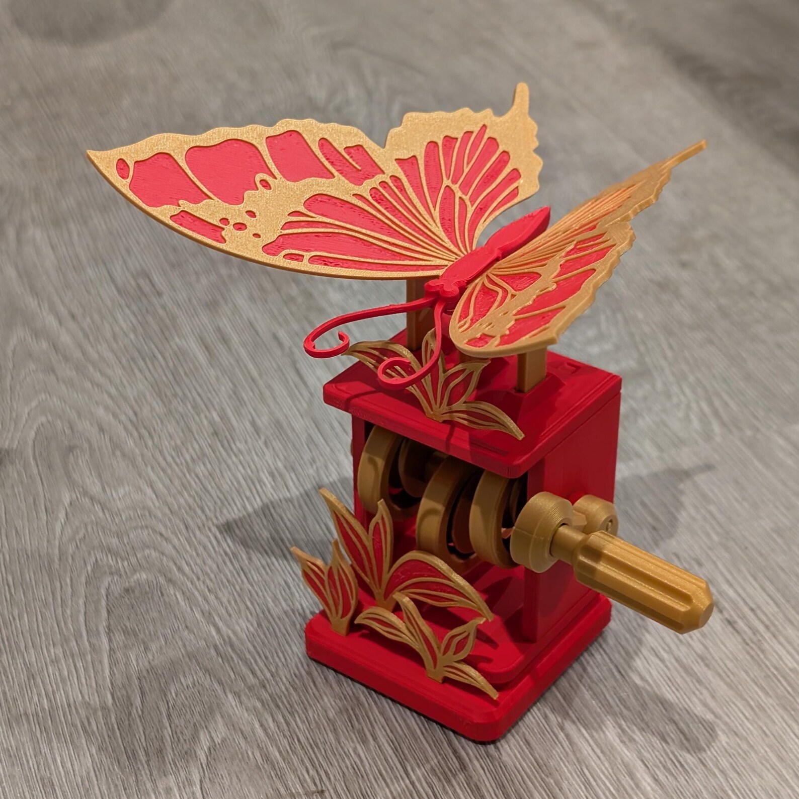 Flapping Dancing Butterfly Wings Hand-crank Fidget Toy – Interactive ...
