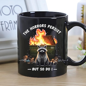 Dumpster Fire Raccoon the Horrors - Etsy
