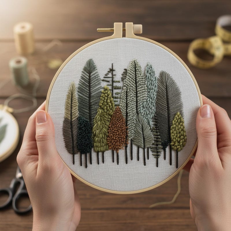 Forest Embroidery - Etsy UK