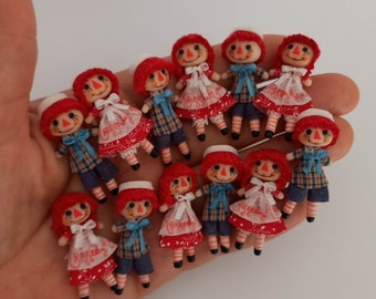 Miniature Raggedy Ann Doll - Etsy