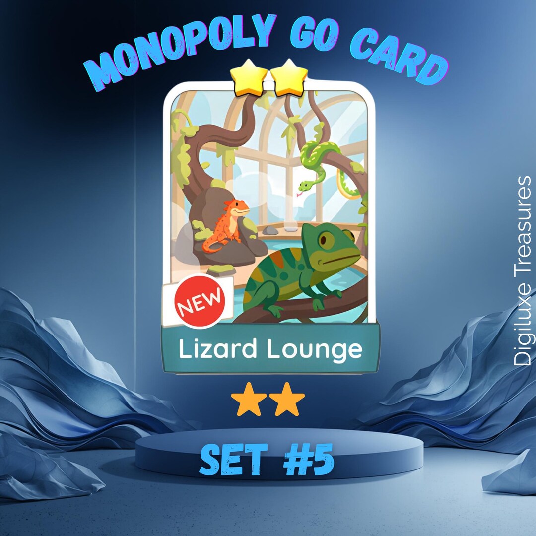 Lizars Lounge Monopoly Go Sticker 2 Star Set 5. Monopoly Go Card. - Etsy