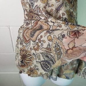 Vtg 90s Y2k Mesh Paisley Cross Front Sleeveless Tank Top Vintage 1990s ...