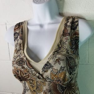 Vtg 90s Y2k Mesh Paisley Cross Front Sleeveless Tank Top Vintage 1990s ...