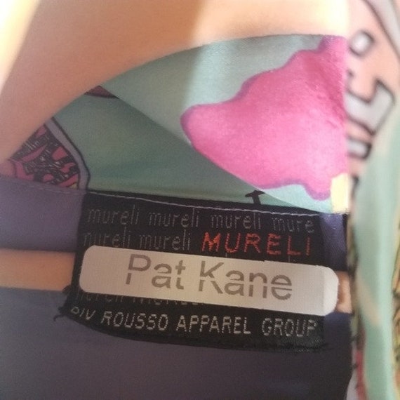 Mureli Vtg 80s silk bomber travel map jacket - Gem