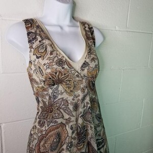 Vtg 90s Y2k Mesh Paisley Cross Front Sleeveless Tank Top Vintage 1990s ...