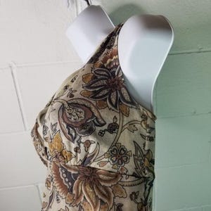 Vtg 90s Y2k Mesh Paisley Cross Front Sleeveless Tank Top Vintage 1990s ...
