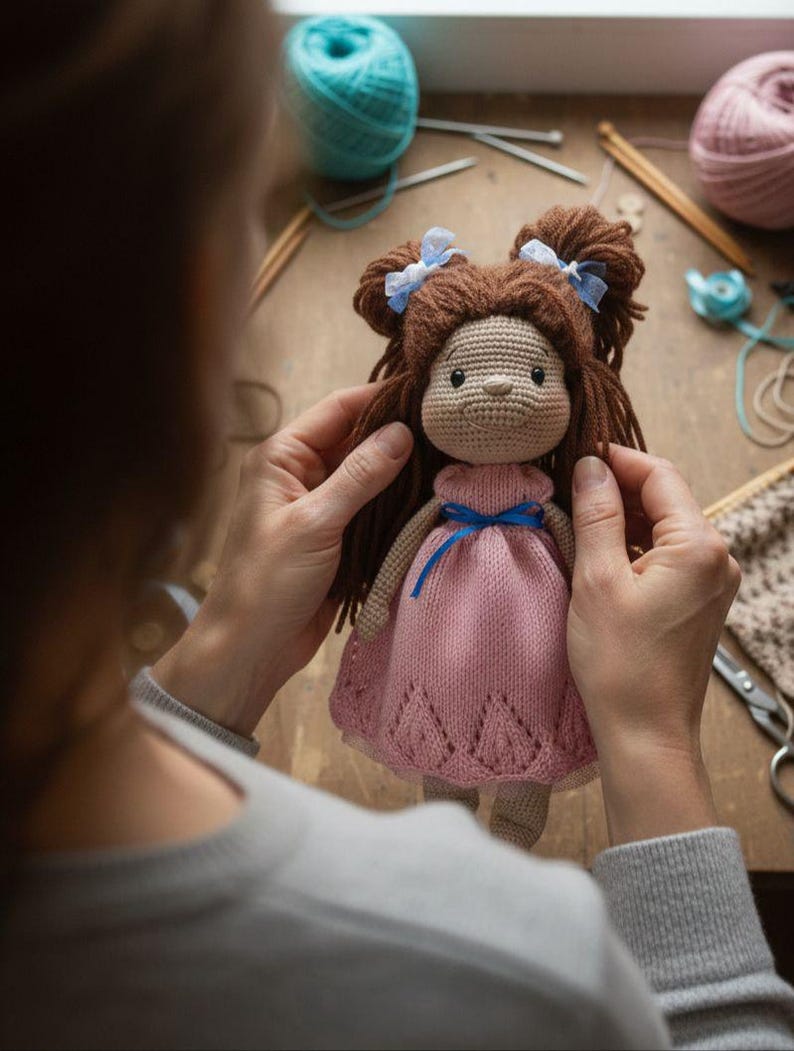 PDF Amigurumi Ballerina Doll Pattern - Crochet Big 16 Inch Molly Doll ...