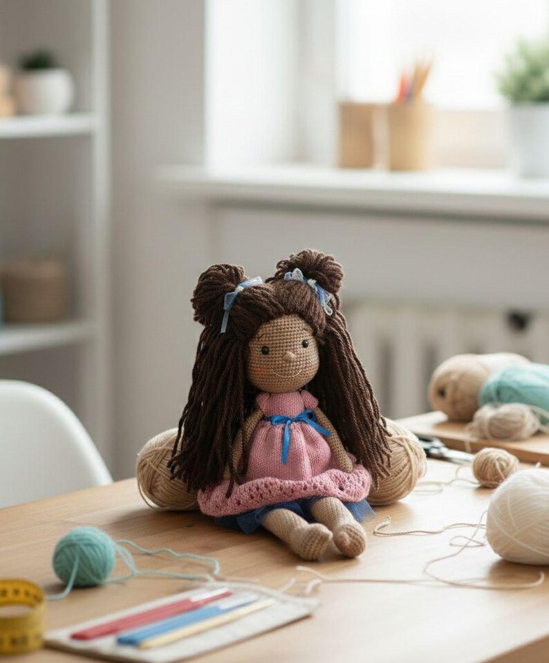 PDF Amigurumi Ballerina Doll Pattern - Crochet Big 16 Inch Molly Doll ...