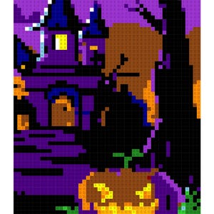 Mystery Mosaics Pixel Color by Number Haunted Halloween Magic - Etsy